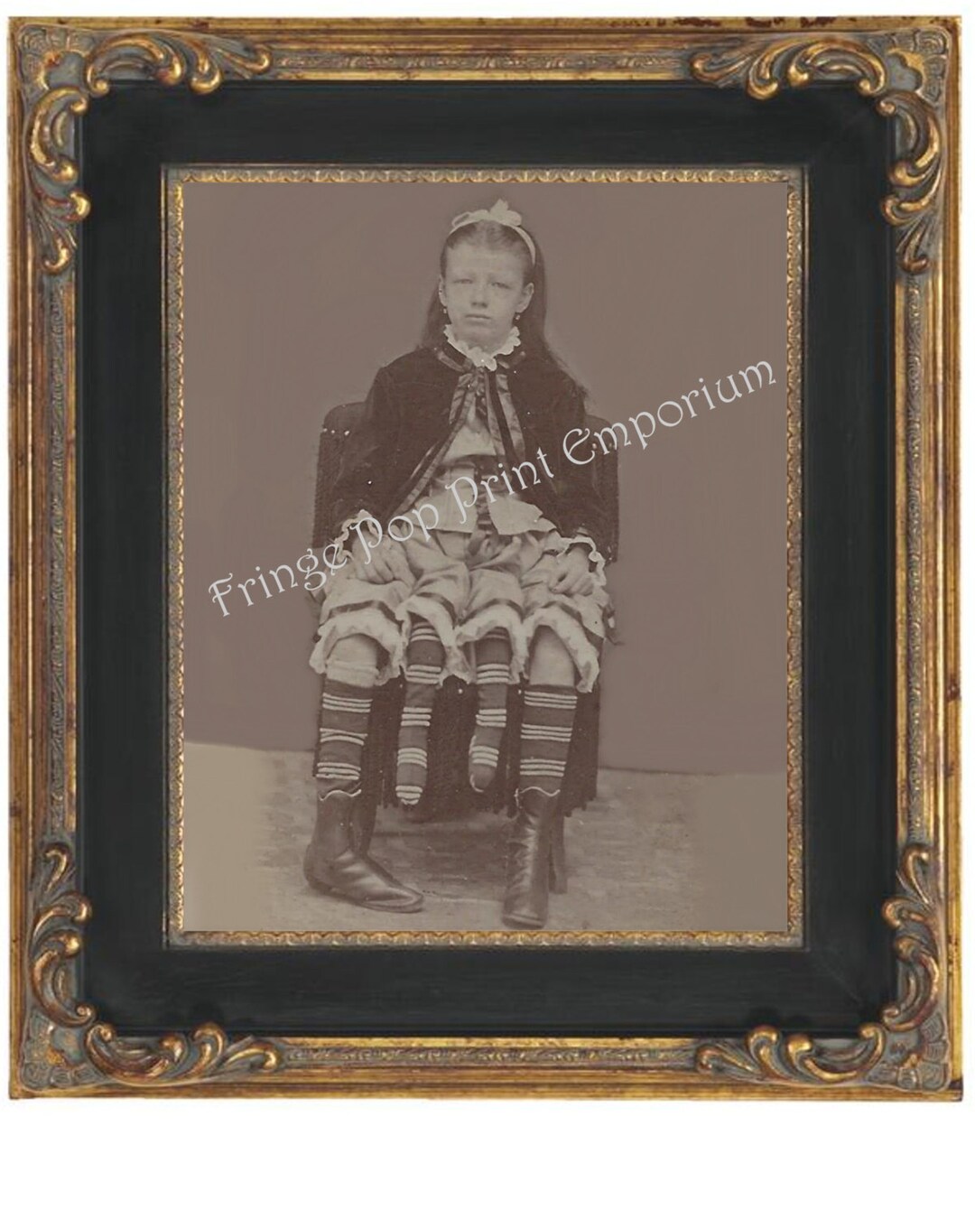 Victorian Sideshow Circus Freak Art Print 8 X 10 - Myrtle Corbin - Four ...
