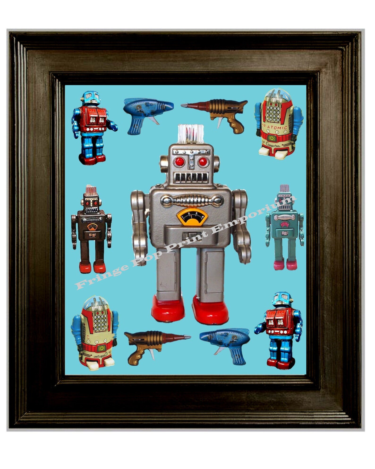 Retro Japanese Robot Art Print 8 X 10 Collage Technie Geek - Etsy