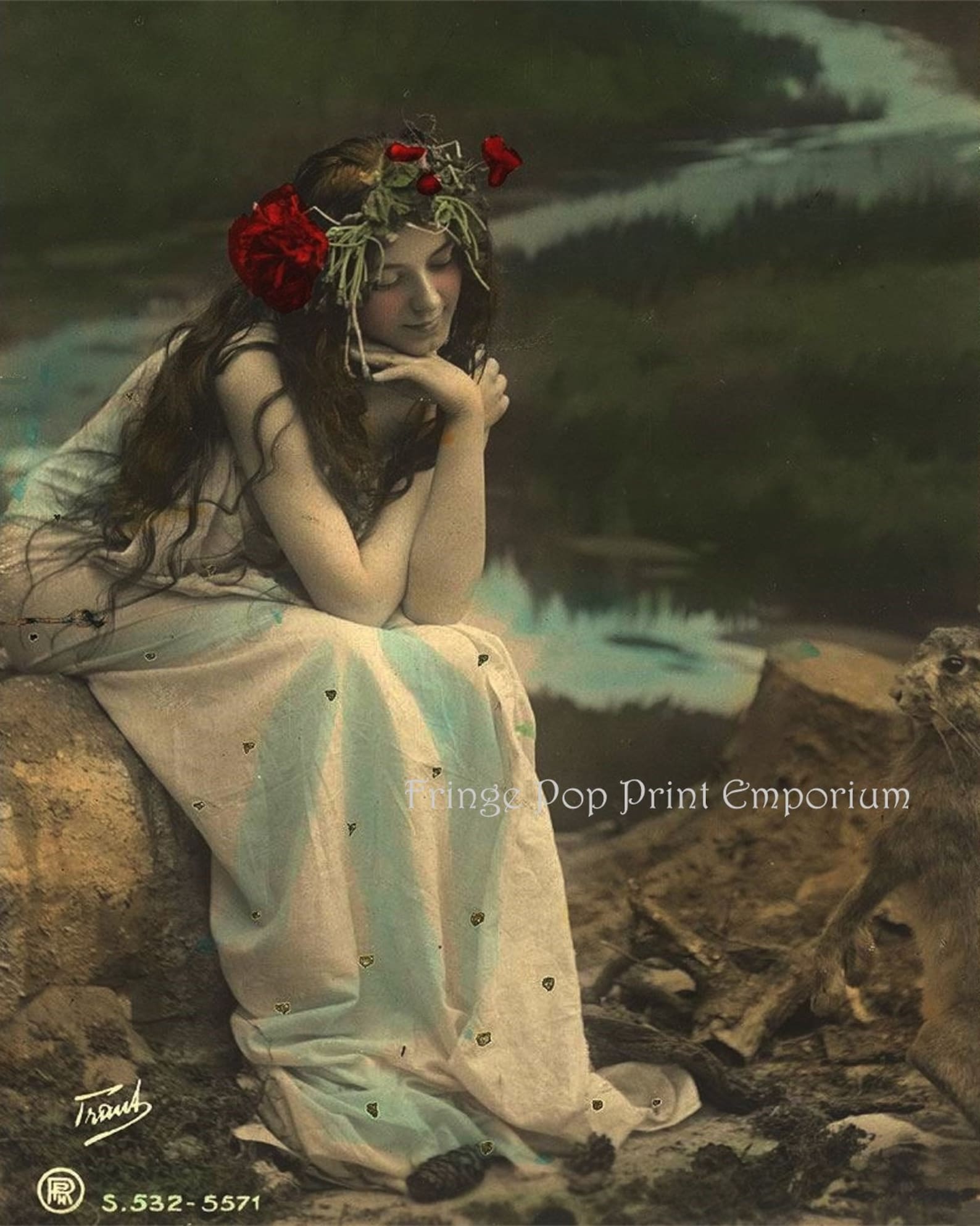 Nouveau Wood Nymph Art Print 8 X 10 Art Deco Jazz Age - Etsy UK