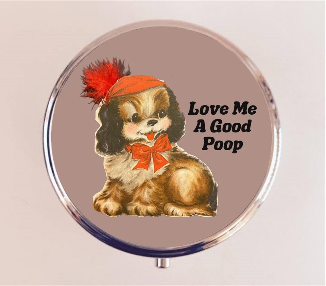 Love Me a Good Poop Pill Box Case Pillbox Holder Trinket Organizer ...