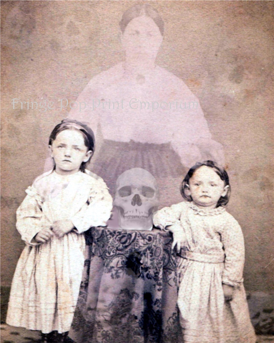 Victorian Ghost Art Print 8 X 10 - Altered Art Spirit Photo - Sisters ...