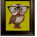Hipster Owl With Glasses Art Print 8 X 10 - Geek - Nerd - Humor ...