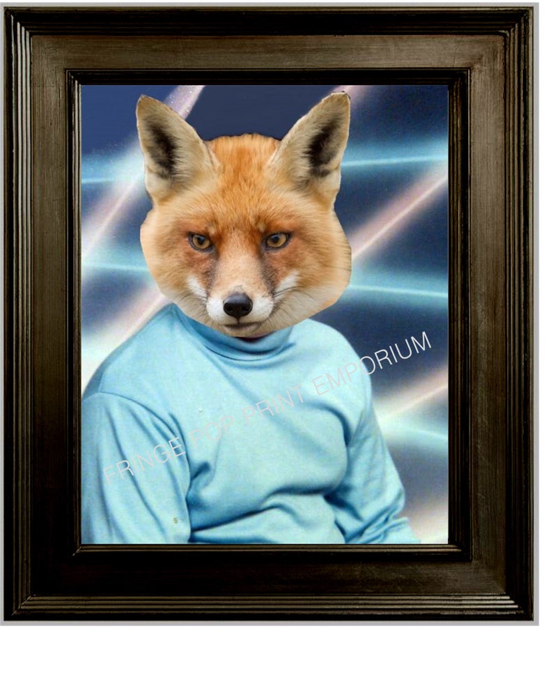 Fox Art Print 8 X 10 High School Yearbook Photo Animal in - Etsy