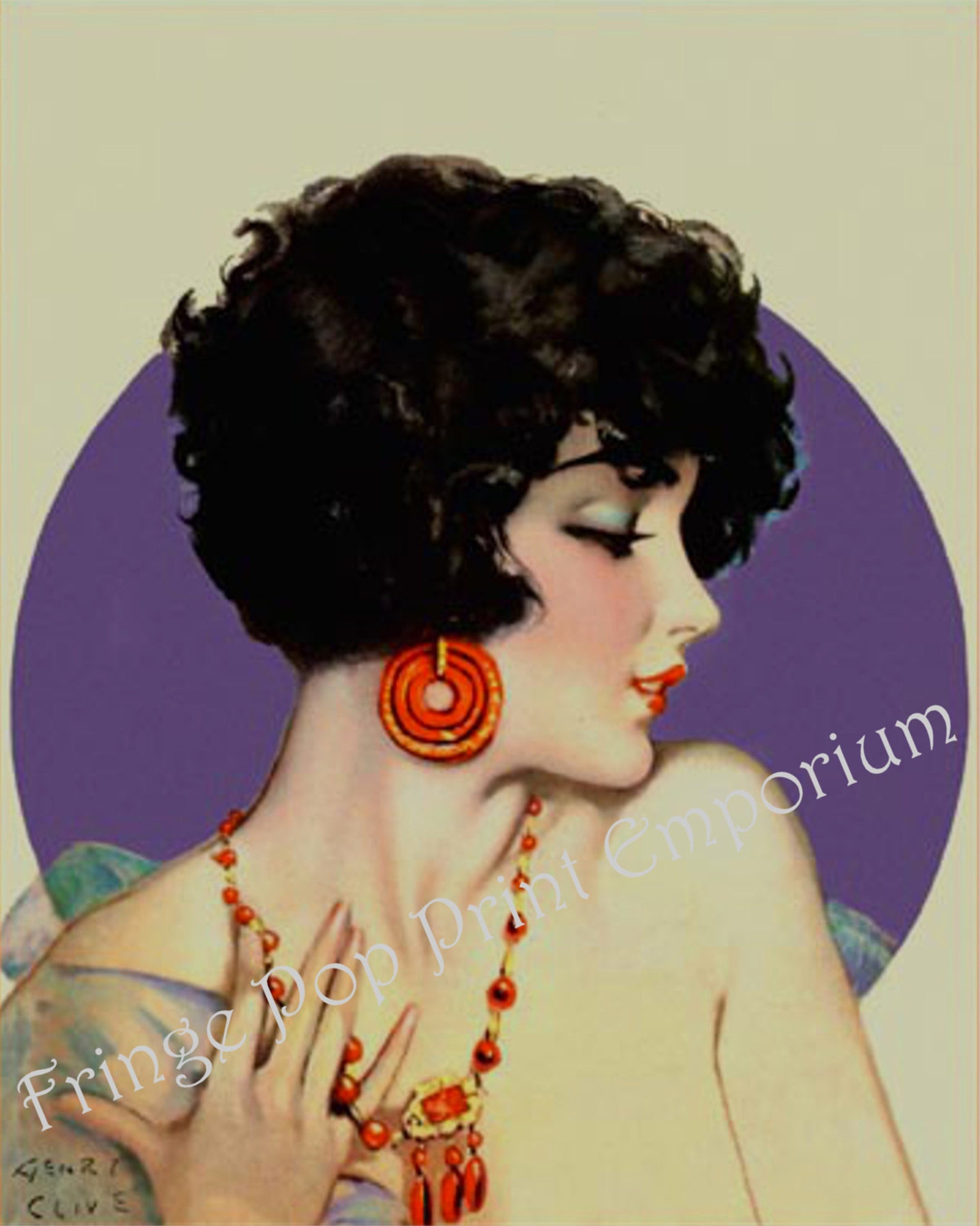 Art Deco Flapper Art Print 8 x 10 Roaring 20s Jazz Age | Etsy