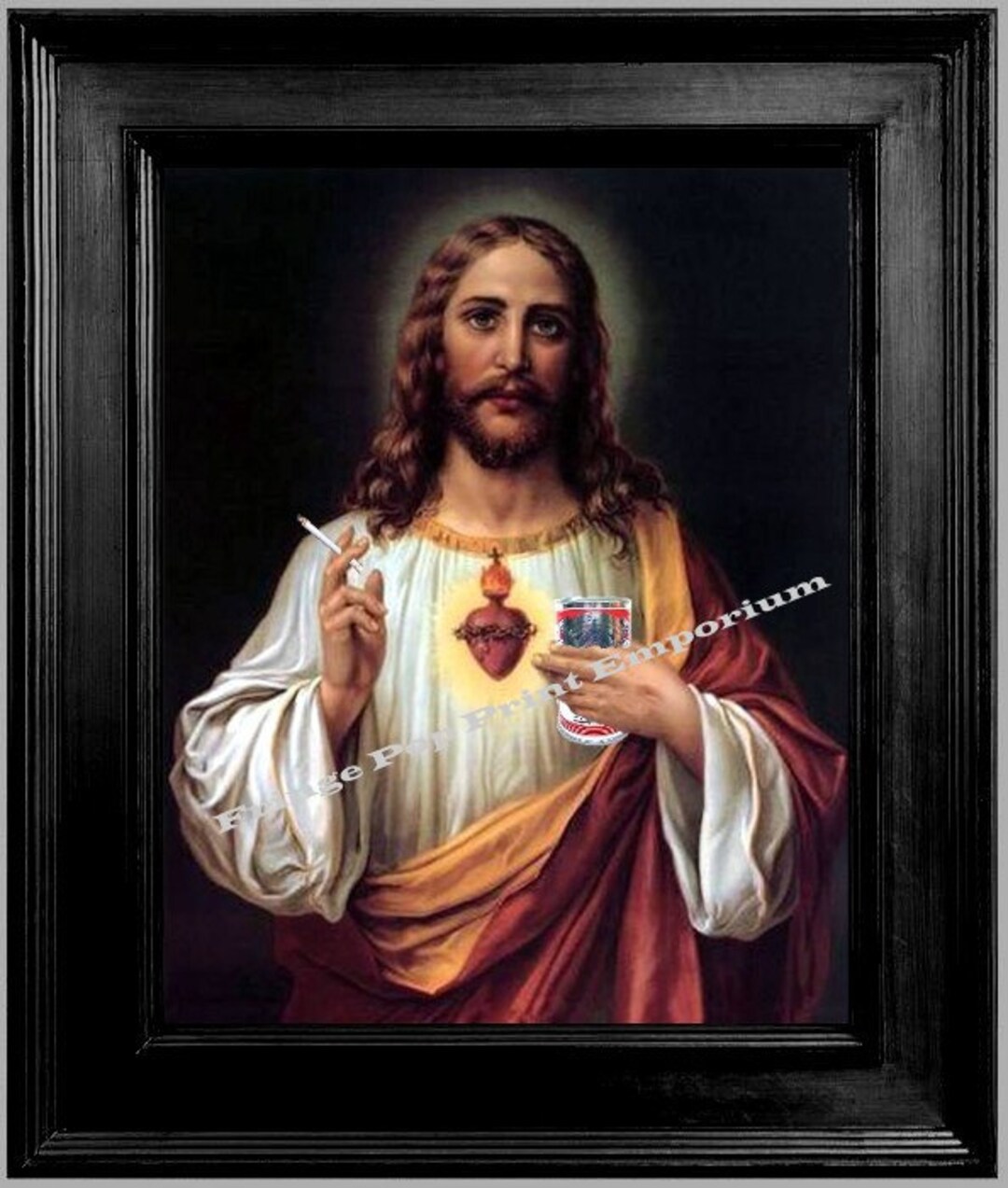 Jesus Parody Slacker Art Print 8 X 10 Smoking & Drinking Parody - Etsy UK