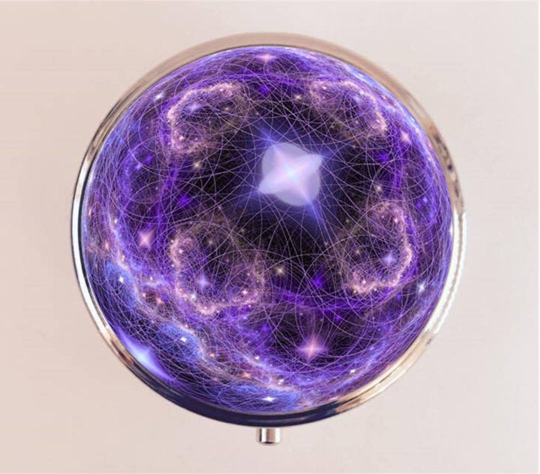Psychedelic Universe Pill Box Case Pillbox Holder Trinket Box Trippy ...