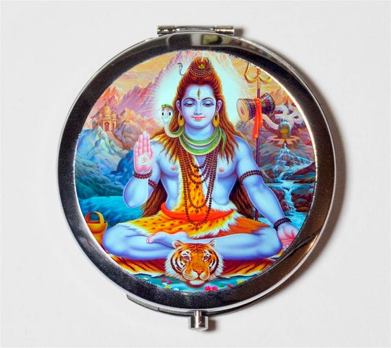 Shiva Compact Mirror Hinduism God Spiritual Spirituality New - Etsy