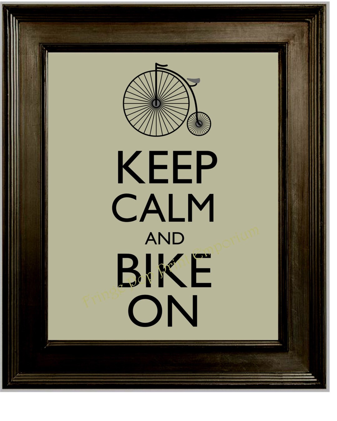 Keep Calm Bike Art Print 8 X 10 - Keep Calm and Bike on - Gift for ...