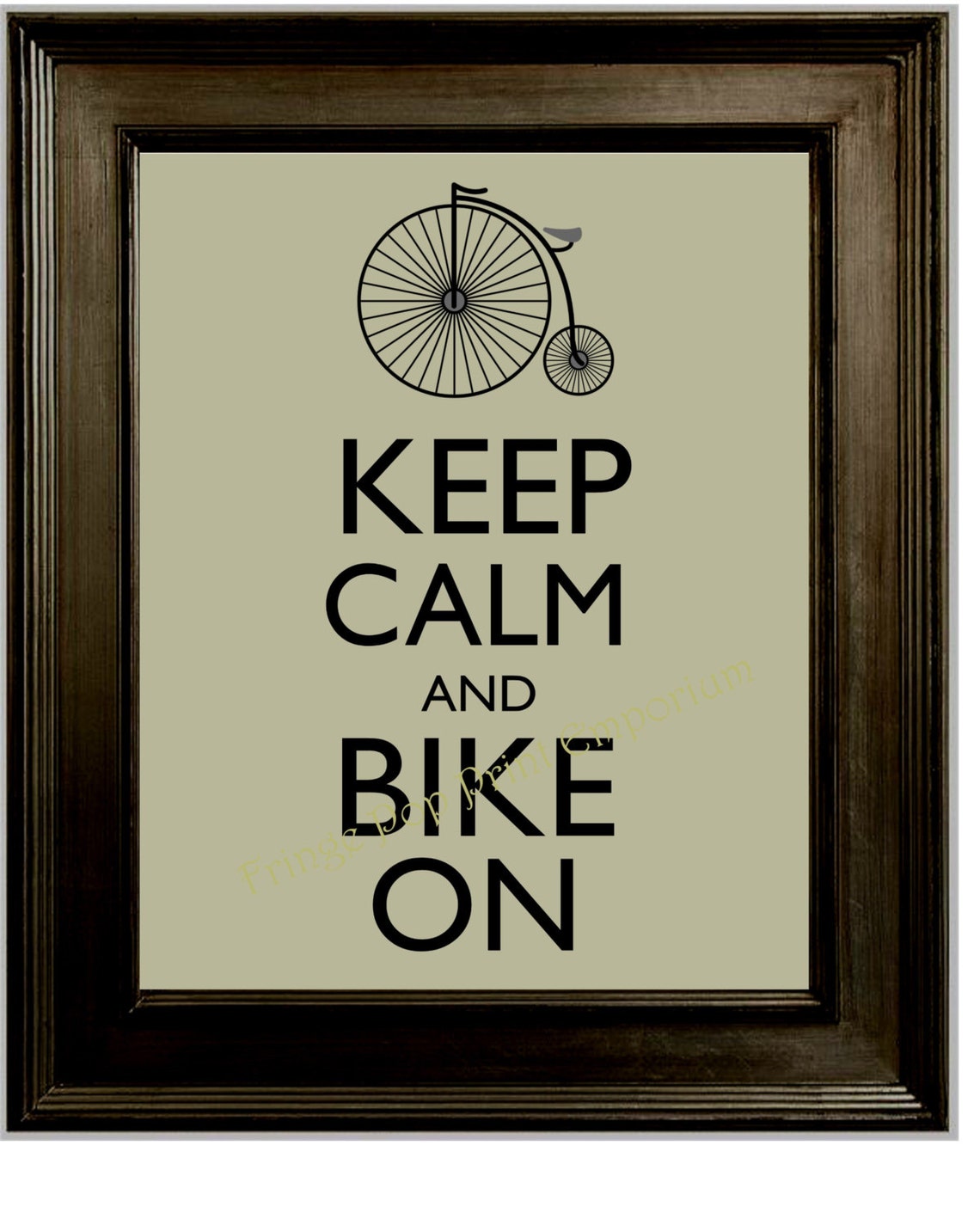 Keep Calm Bike Art Print 8 X 10 Keep Calm and Bike on Gift - Etsy