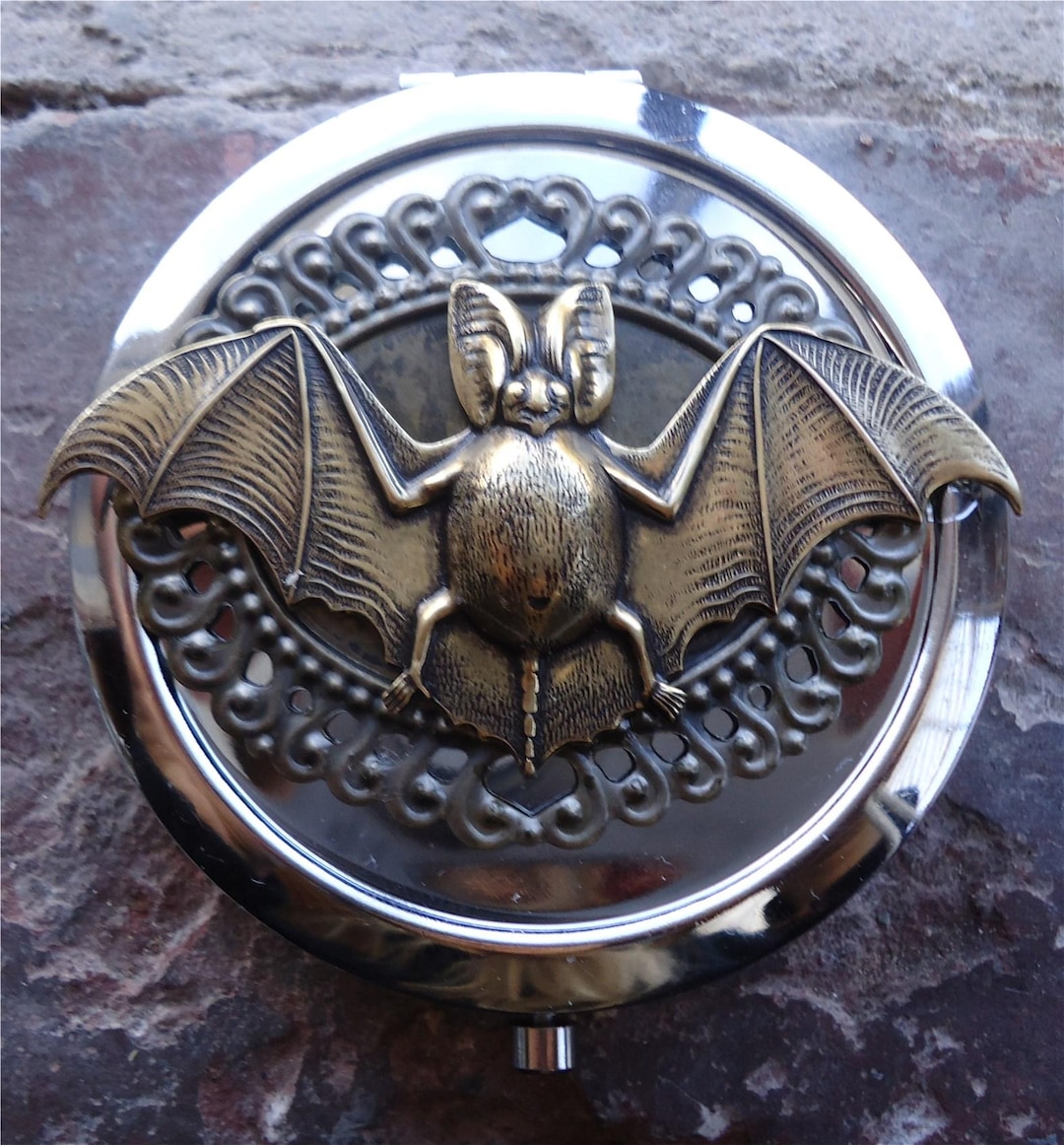 Bat Compact Mirror - Victorian Steampunk - Goth - Horror - Vampire ...