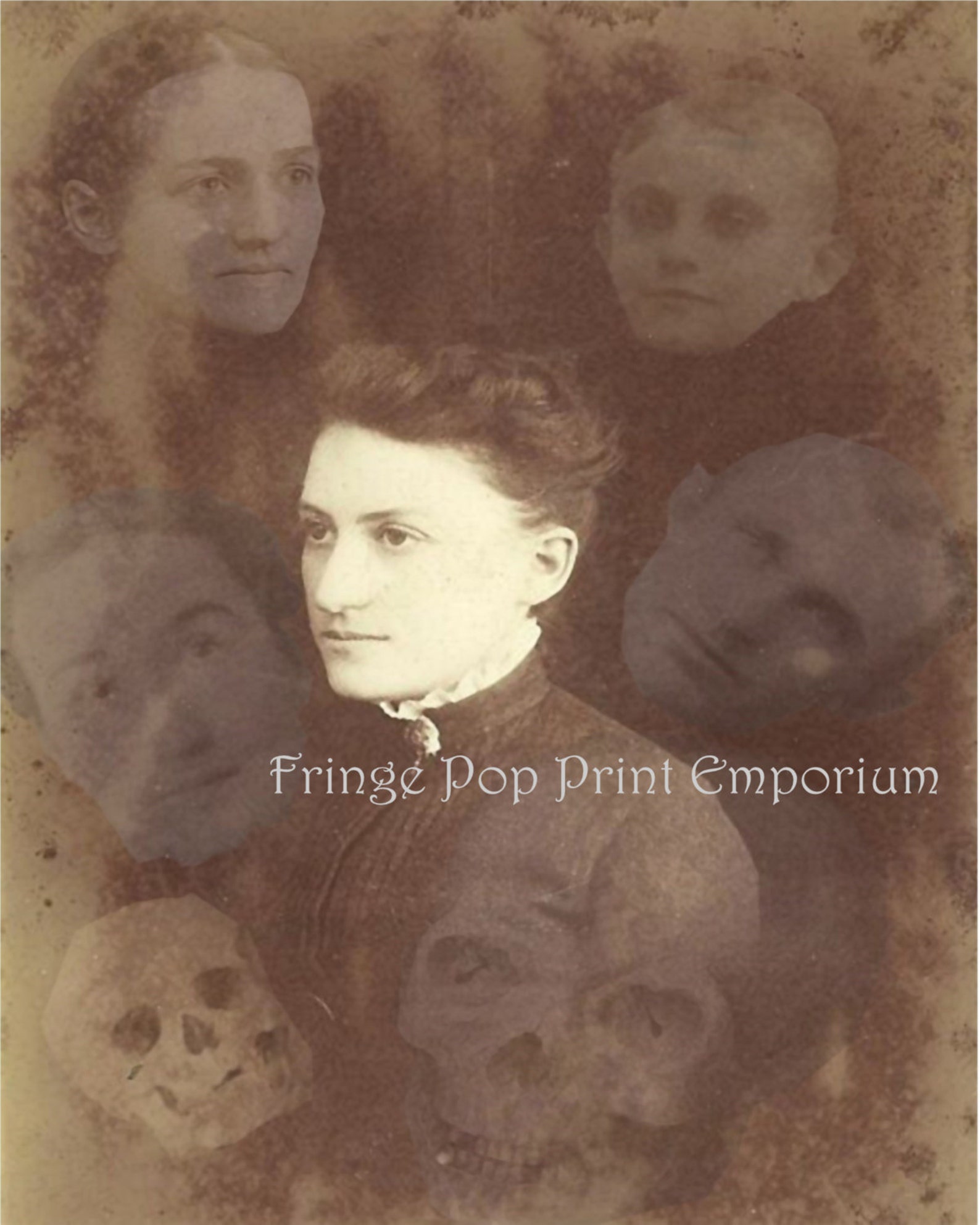 Victorian Ghost Art Print 8 X 10 - Altered Art Spirit Photo - Woman ...