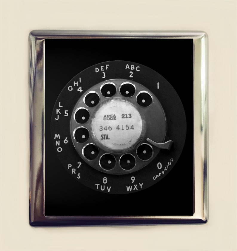 Rotary Phone Cigarette Case Business Card ID Holder Wallet Vintage ...