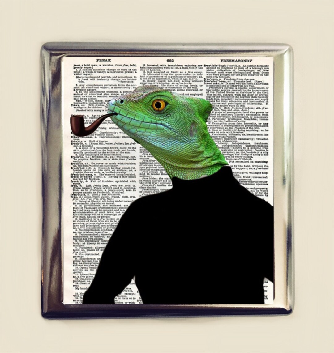 Lizard Man Cigarette Case Business Card ID Holder Wallet ...