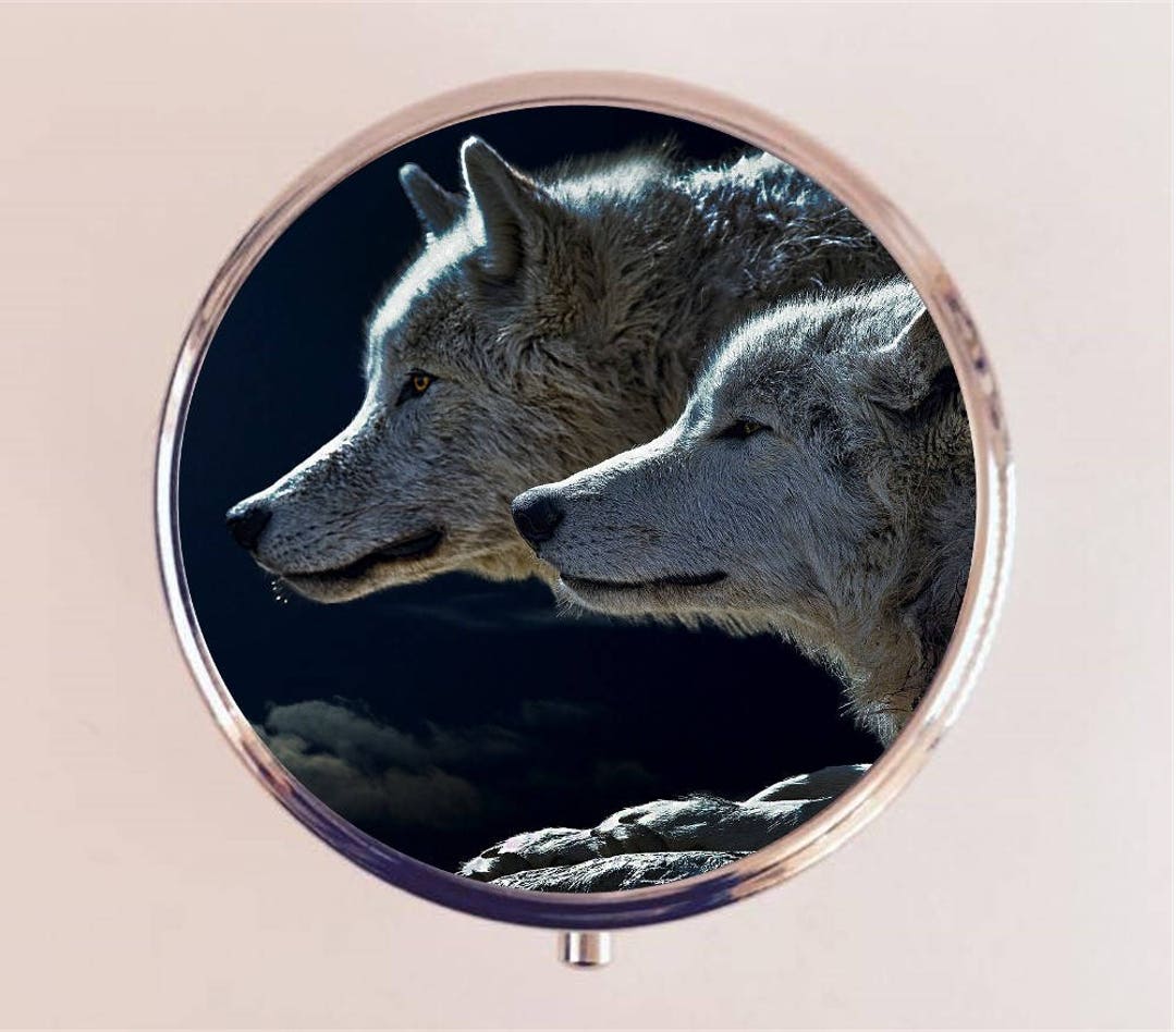 Wolf Pill Box Case Pillbox Holder Trinket Wolves Animal Photography ...