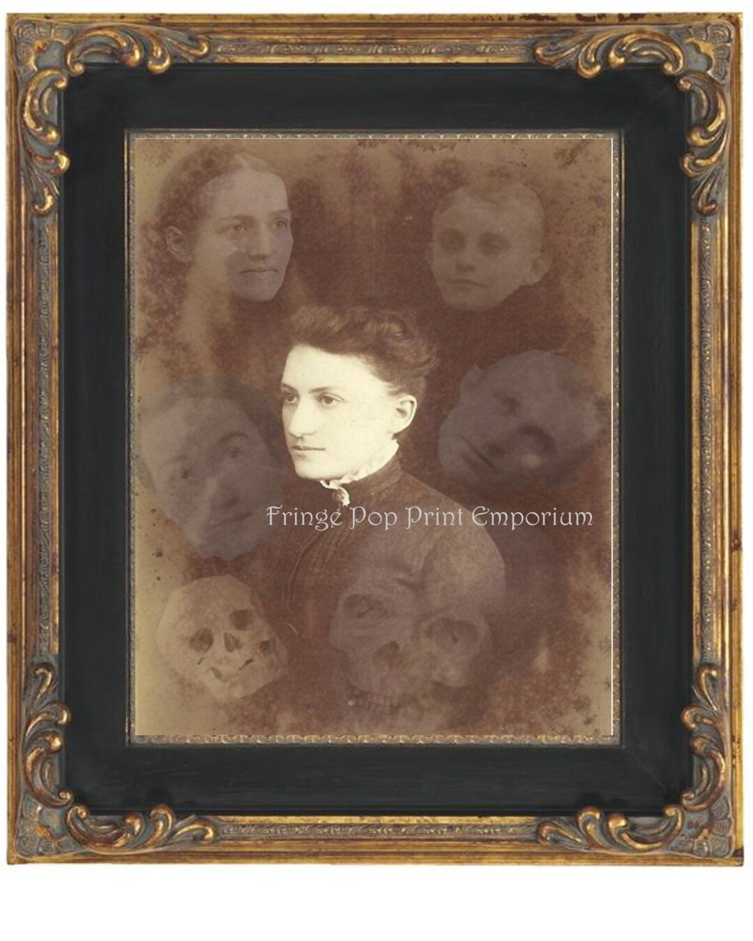 Victorian Ghost Art Print 8 X 10 - Altered Art Spirit Photo - Woman ...
