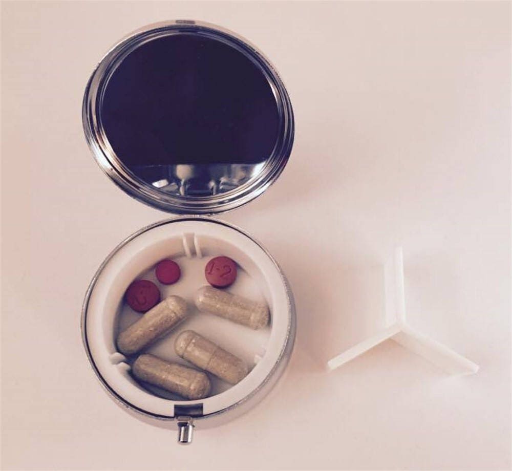 Victorian Clock Pill Box Case Pillbox Holder Trinket Box Pop | Etsy