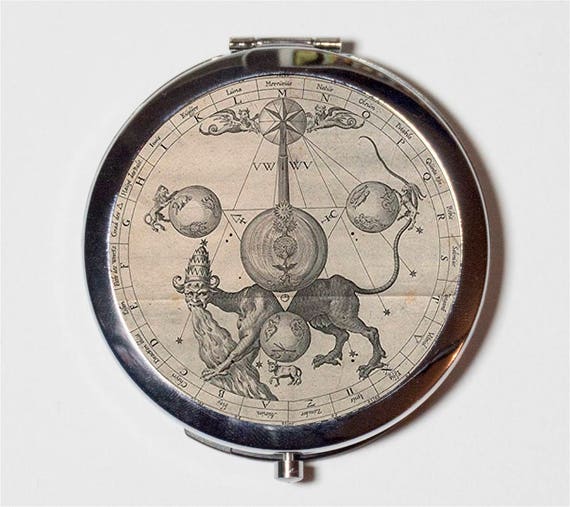 Kabbalah Compact Mirror Jewish Occult Mysticism Spiritual | Etsy