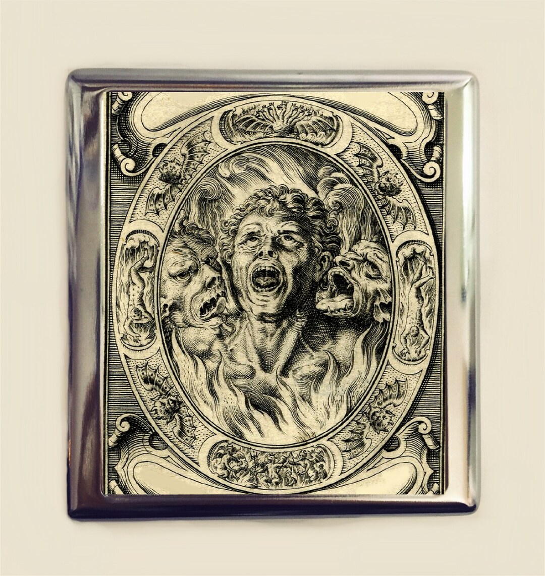 Memento Mori Cigarette Case Business Card ID Holder Wallet the Damned ...