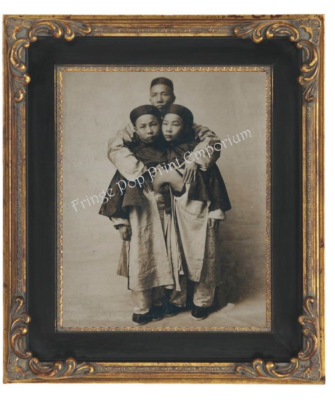 Victorian Sideshow Circus Freak Art Print 8 X 10 - Korean Siamese Twins ...