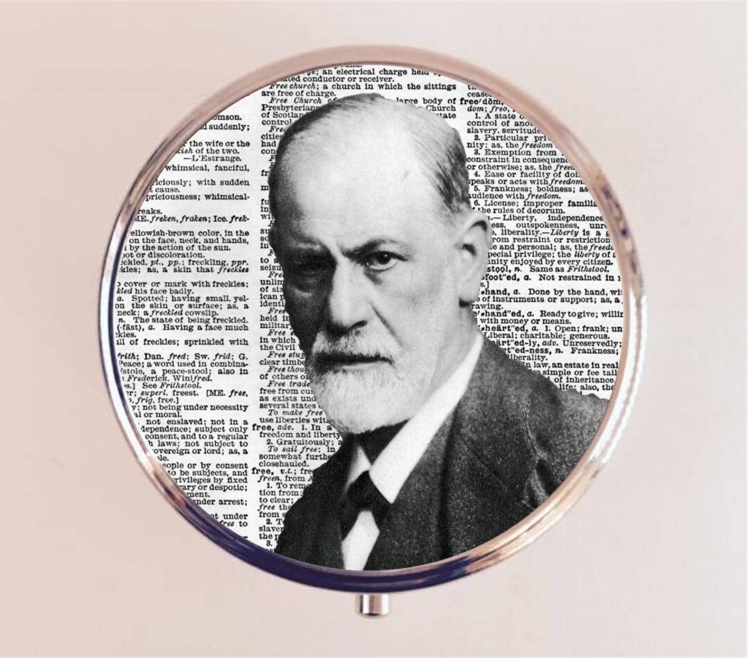 Sigmund Freud Pill Box Case Pillbox Holder Trinket Box Psychologist ...