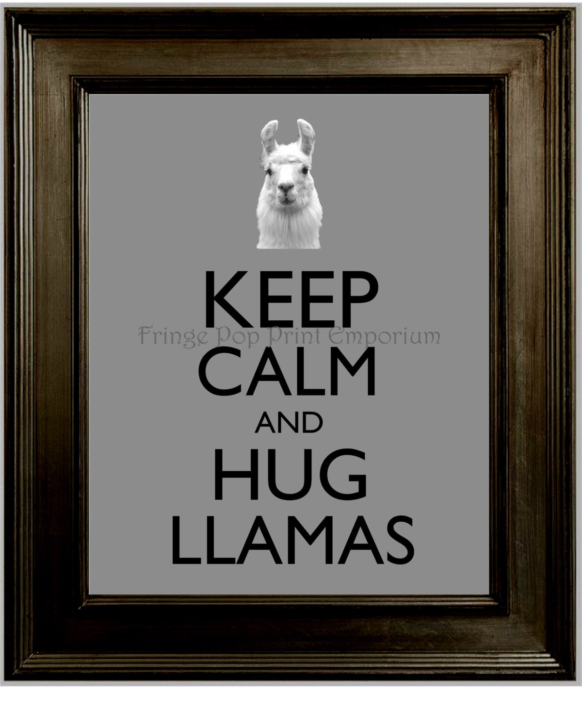Keep Calm Llama Art Print 8 x 10 Keep Calm & Hug Llamas | Etsy