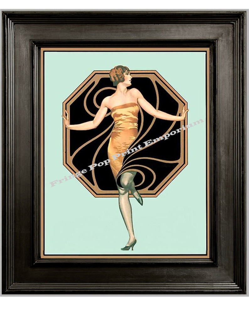 Art Deco Flapper Woman Art Print 8 X 10 - Classic Image - 1920s - Etsy