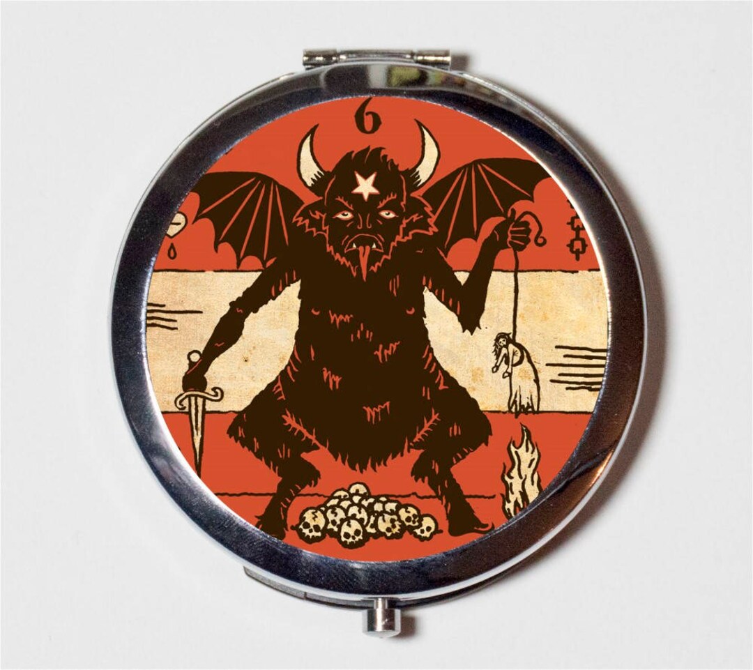Haxan Witchcraft Compact Mirror - Witch Occult Devil Retro Graphic ...