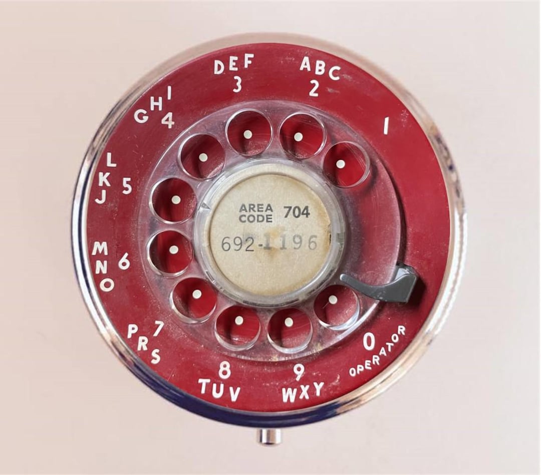 Rotary Telephone Decal Pill Box Case Pillbox Holder Trinket Phone Red ...