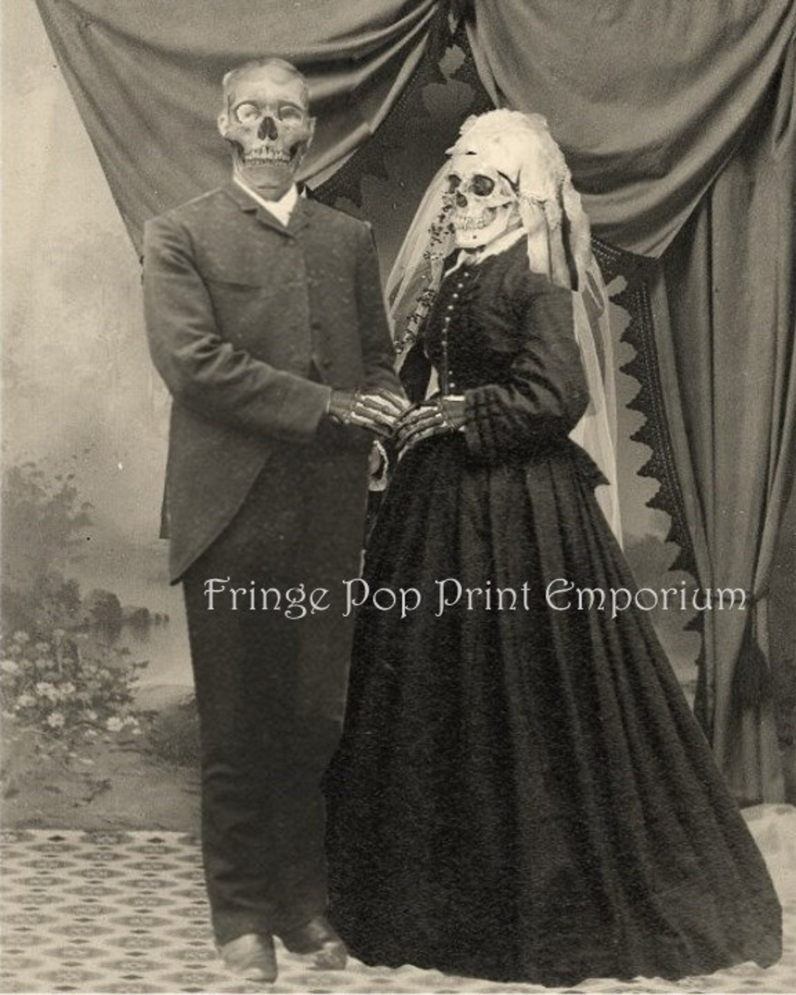 Undead Zombie Wedding Art Print 8 X 10 Til Death Do Us Part | Etsy