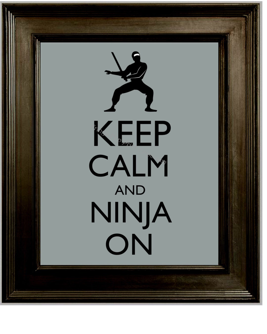 Ninja Art Print 8 X 10 Keep Calm & Be a Ninja Japanese Japan Assassin ...