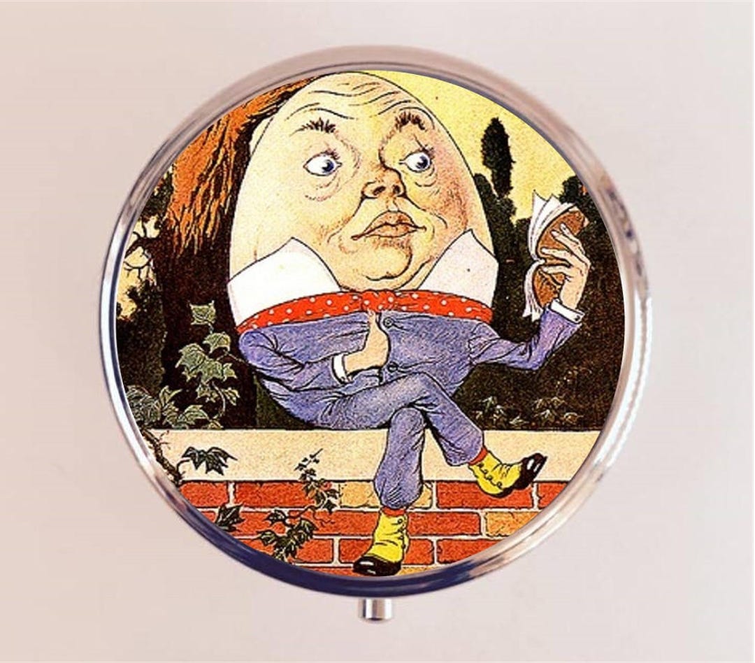 Humpty Dumpty Pill Box Case Pillbox Holder Trinket Nursery Rhyme ...