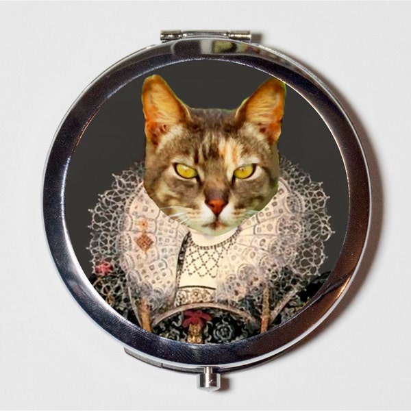 Cat Compact Mirror - Etsy