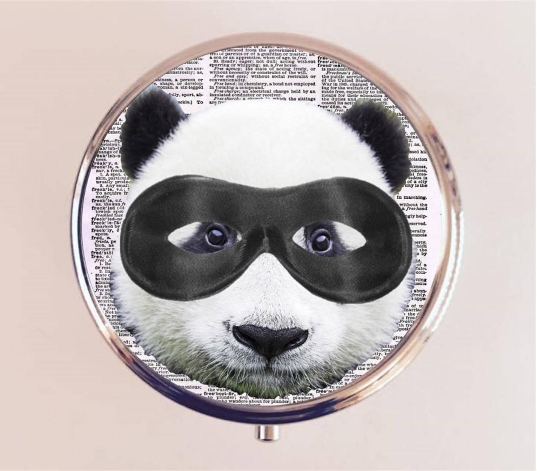Super Hero Panda Pill Box Case Pillbox Holder Trinket Box ...