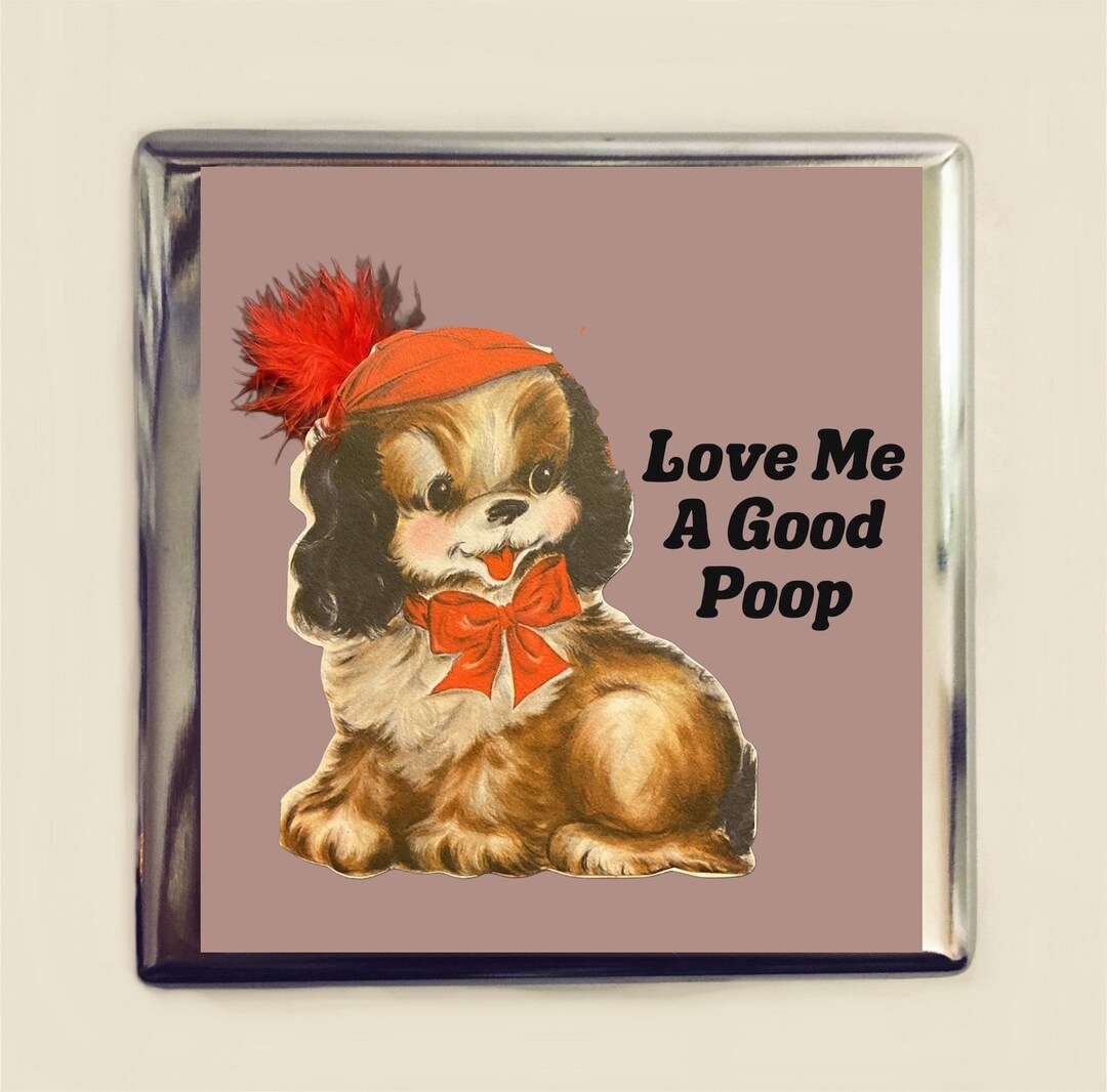 Love Me a Good Poop Cigarette Case Business Card ID Holder Wallet Funny ...