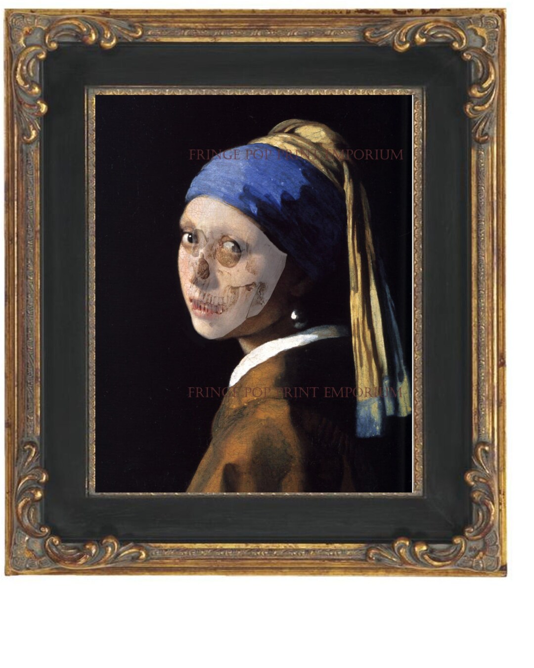 Zombie Girl With the Pearl Earring Art Print 8 X 10 - Ghoul Rendition ...