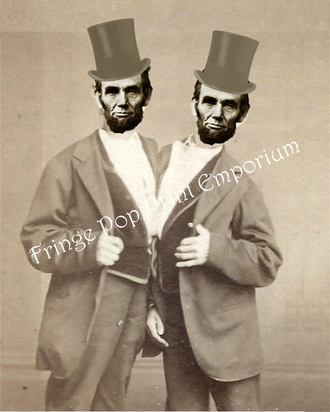 Victorian Sideshow Abraham Lincoln Art Print 8 x 10 Circus | Etsy