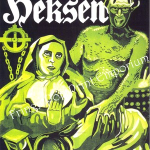 Haxan Poster Art Print 8 X 10 Witchcraft Devil Surreal Silent Film Goth ...