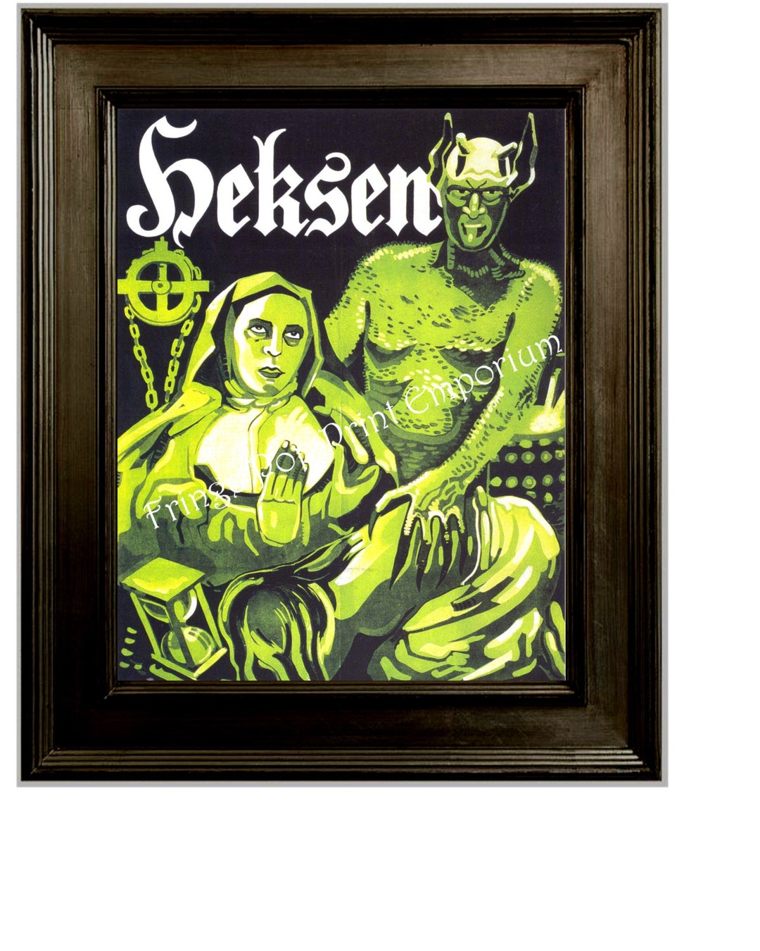 Haxan Poster Art Print 8 X 10 Witchcraft Devil Surreal Silent Film Goth ...
