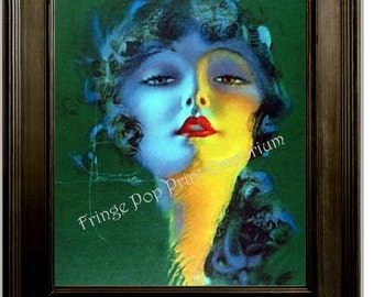 Flapper Gypsy Moon Art Print 8 X 10 Roaring 20s Jazz Age - Etsy