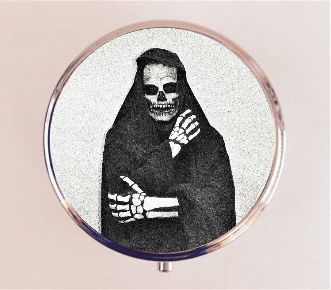Grim Reaper Pill Box Case Pillbox Holder Trinket Box Death Mortality ...