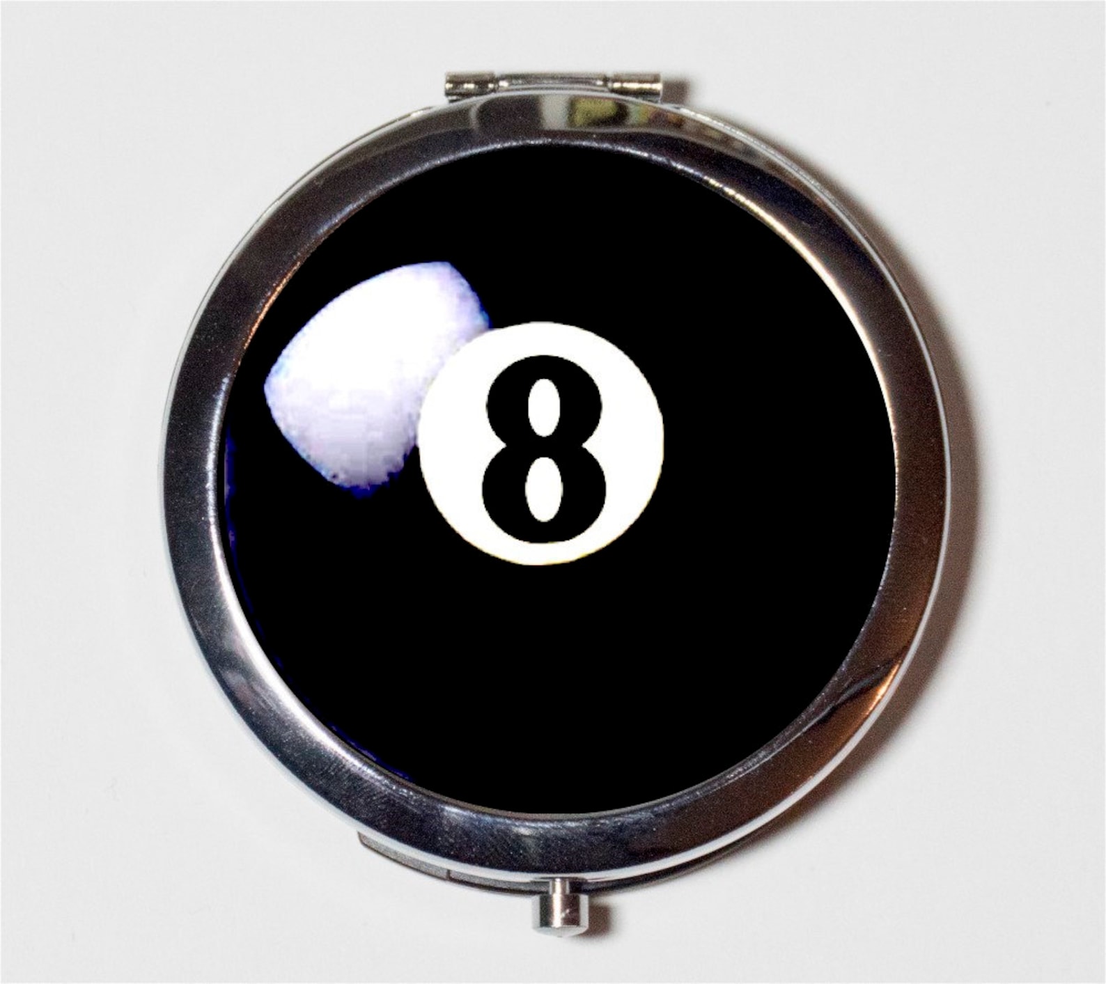 Eightball Compact Mirror - Eight Ball Pop Art Kitsch Billiards - Make ...