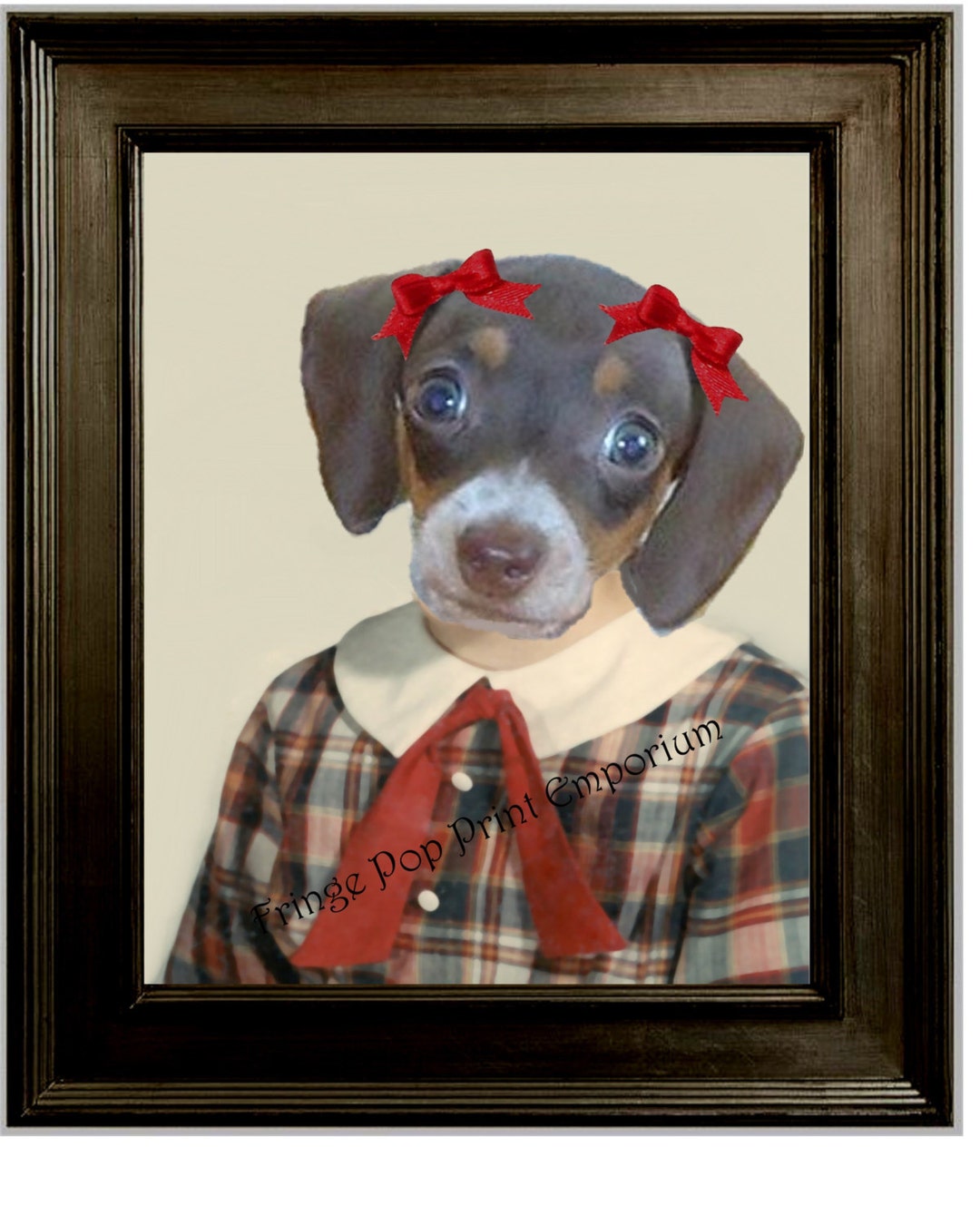 Dachshund Art Print 8 X 10 - Pet Dog High School Yearbook Photo ...