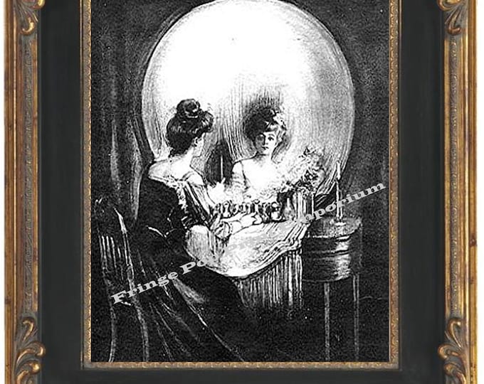 Skull Illusion Art Print 8 X 10 Victorian Fine Art All is Vanity Skull ...