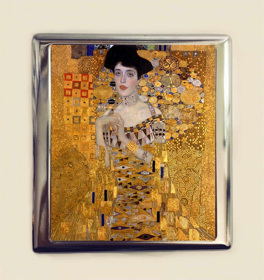 Gustav Klimt Adele Cigarette Case Business Card ID Holder Wallet Fine ...