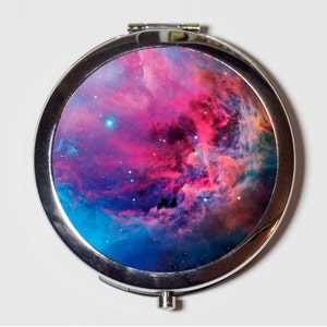 Outerspace Nebula Compact Mirror - Universe Celestial Space Galaxy Two ...