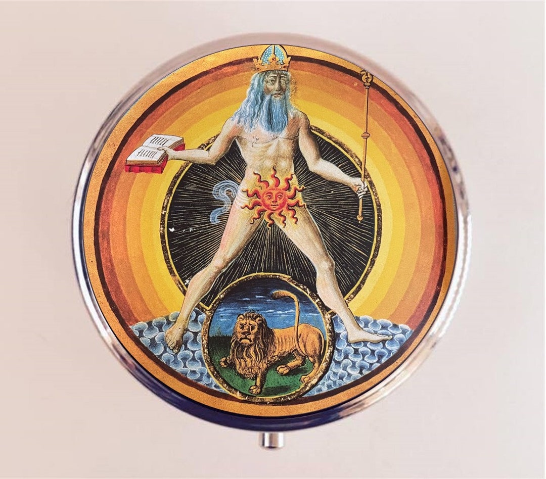 Leo Lion Zodiac Pill Box Case Pillbox Holder Trinket Astrology ...