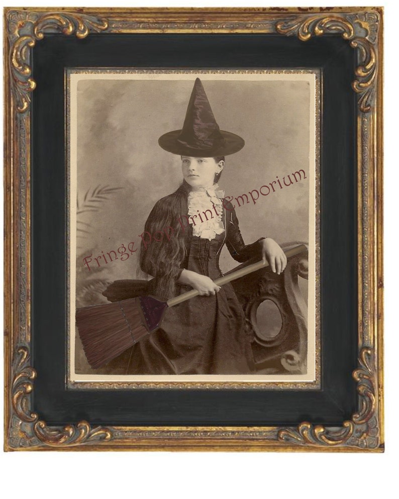 Victorian Witch Art Print 8 X 10 Altered Art Photo Witch - Etsy