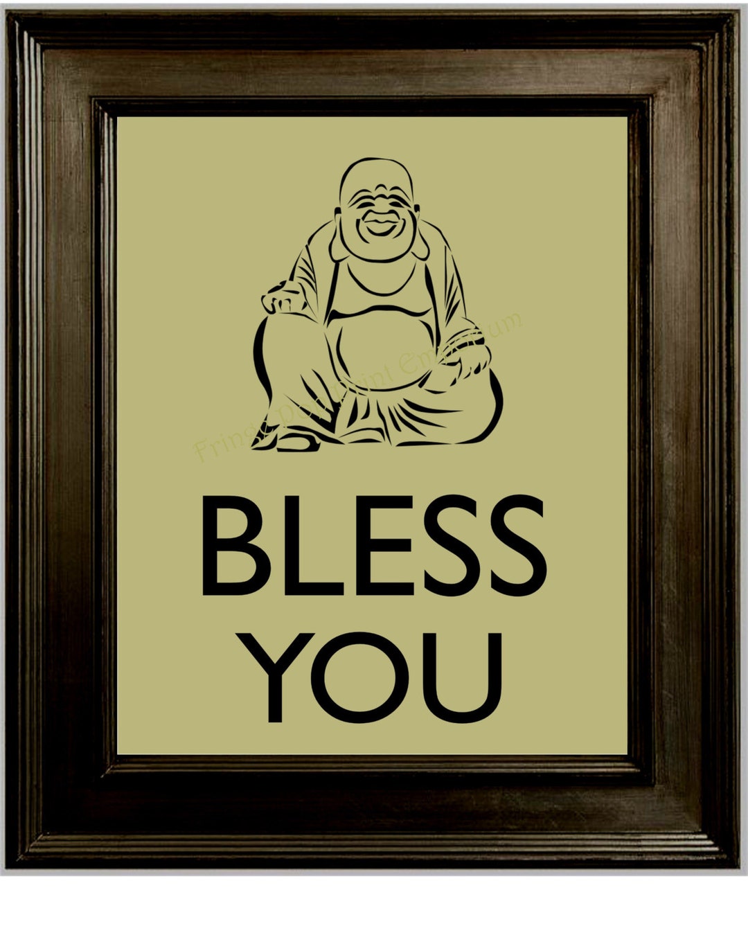 Buddha Bless You Art Print 8 X 10 - Buddhism - Eastern Religion ...
