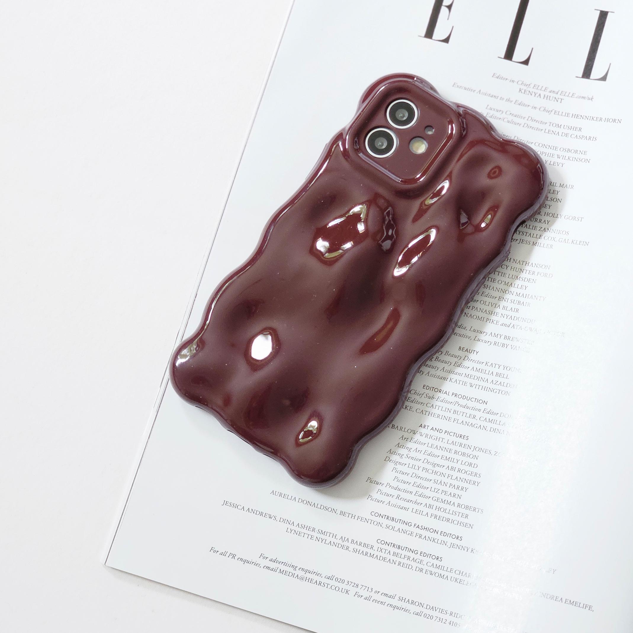 Burgundy Bubble Personalised iPhone Case - Autumn Case, Stocking Filler ...