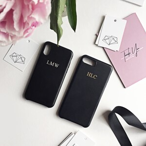 Black Faux Leather Embossed Phone Case Embossed Iphone 13 - Etsy UK